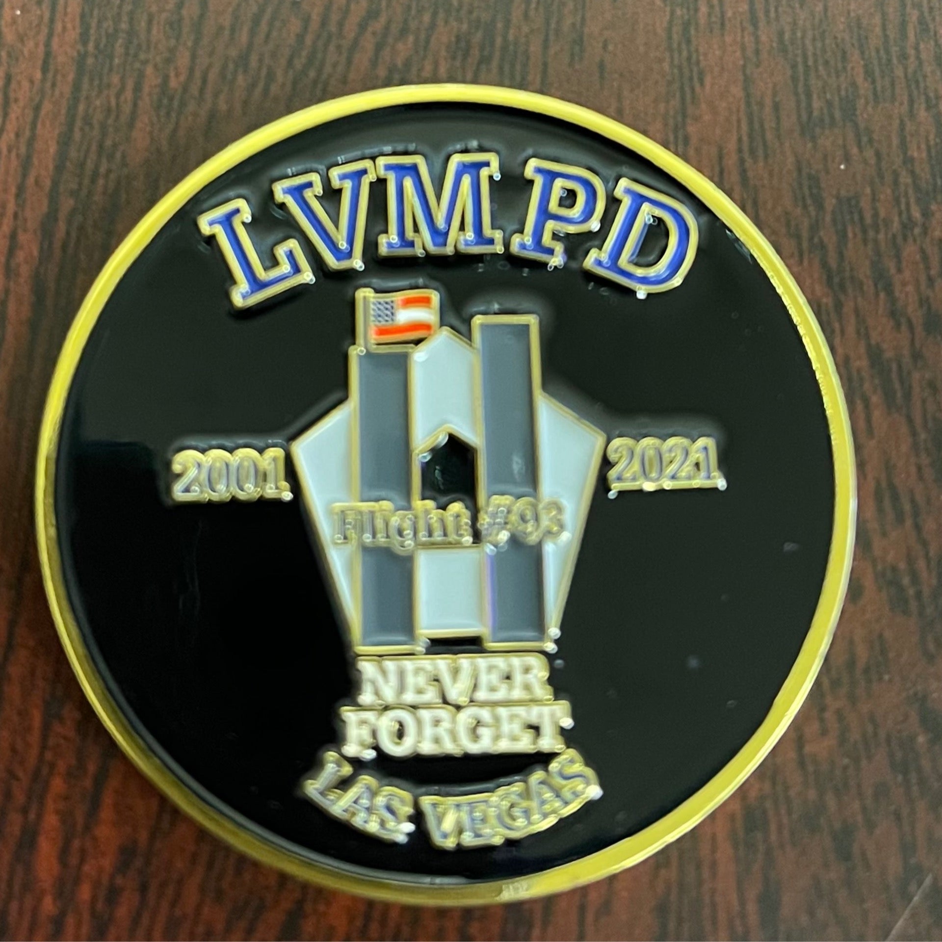 Challenge Coin, 911 Anniversary | Las Vegas Metro Honor Guard
